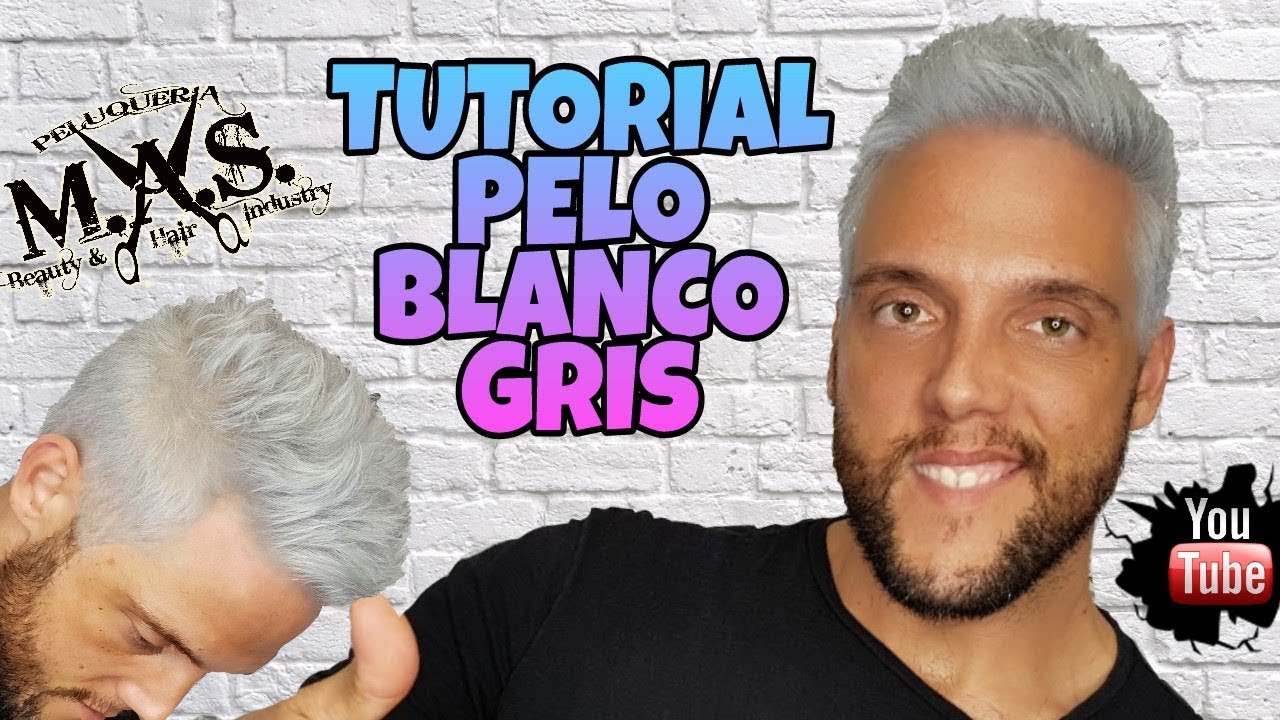 Cómo decolorar el cabello de hombre a blanco ️ feminaecosmetics💥
